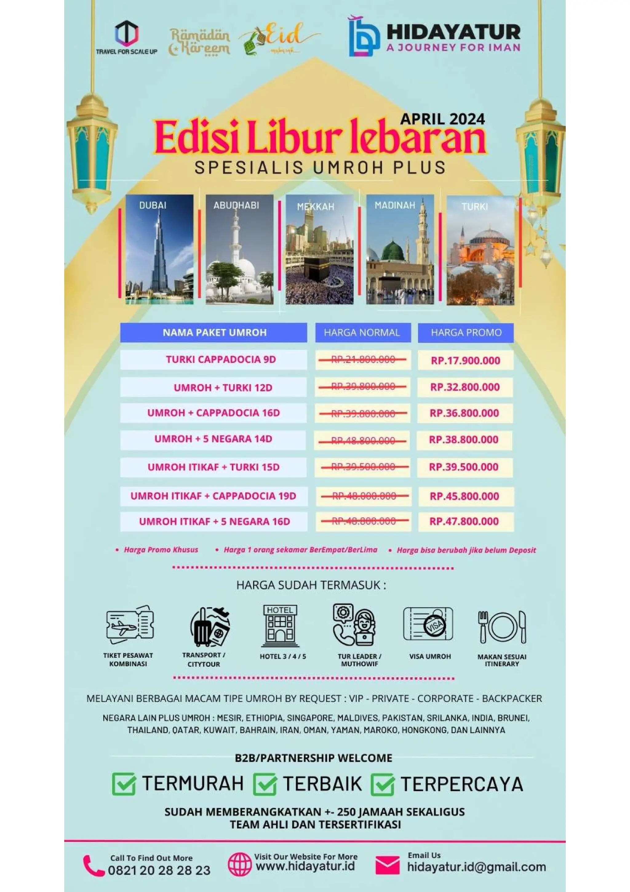 Umroh Edisi Lebaran April 2024 Hidayatur | PDF