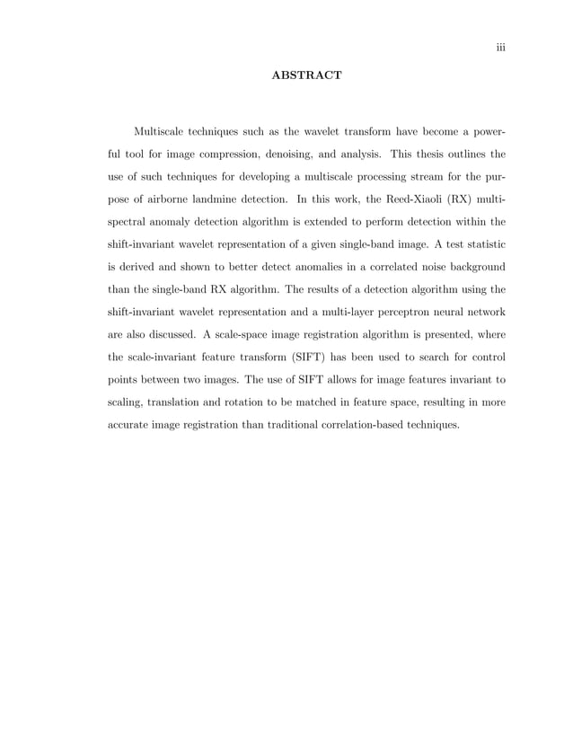 Multiscale Anomaly Detection And Image Registration Algorithms For