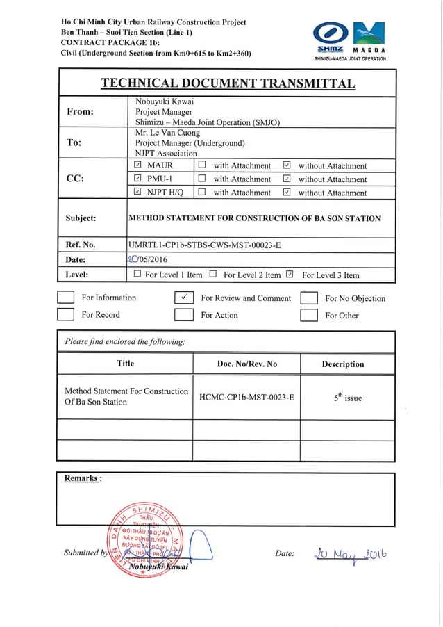 Umrtl1 cp1b-stbs-cws-mst-00023-e-method statement for construction of ...