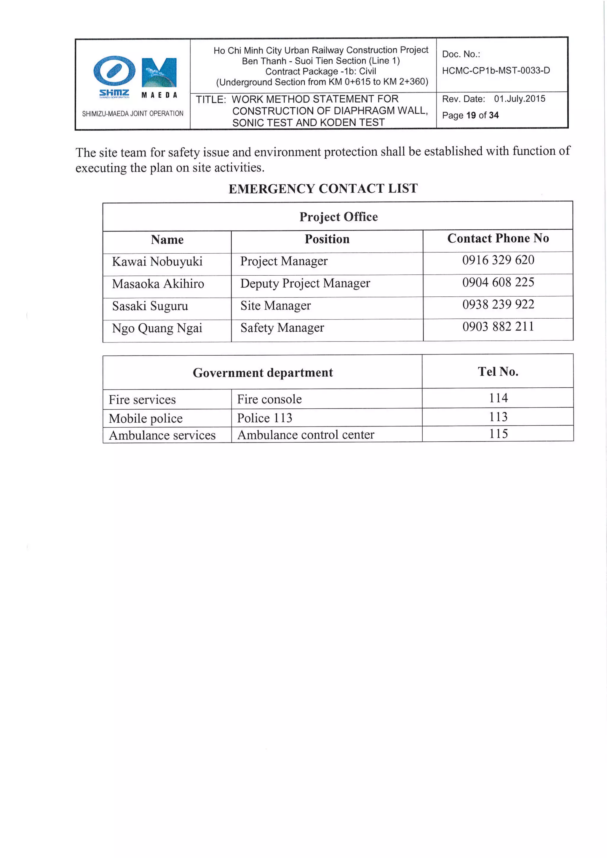 Umrtl1 cp1b-stbs-cws-mst-00033-d-method statement for construction of ...