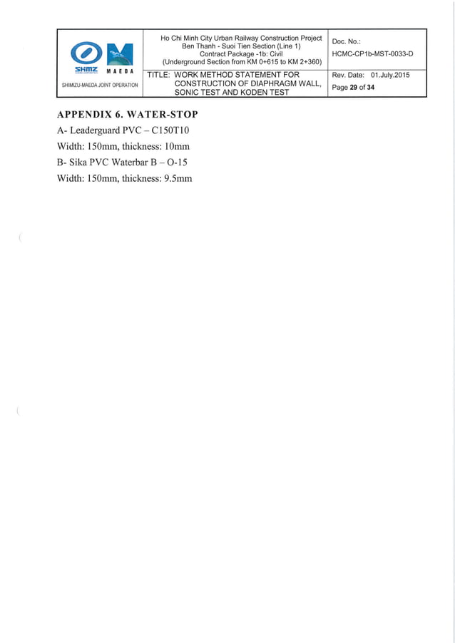 Umrtl1 cp1b-stbs-cws-mst-00033-d-method statement for construction of ...