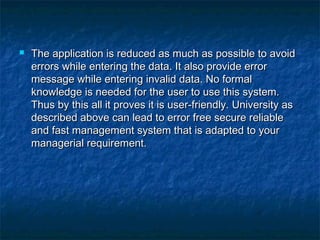 university management system | PPT