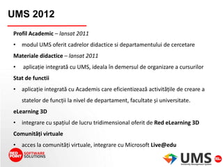 UMS - Red Point | PPT