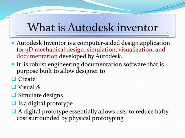 AutoDesk Inventor Professional-2018 | PPTX