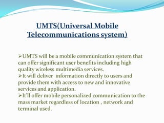 Umts | PPTX