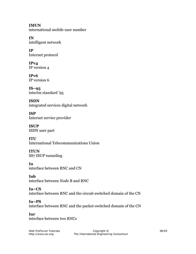 Umts protocols | PDF