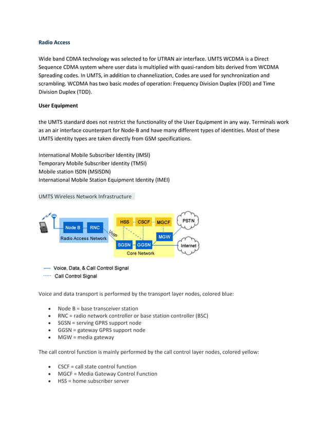 UMTS Network | PDF