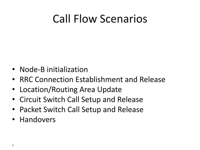 Umts call-flow-scenarios overview | PDF