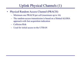 UMTS Channel Overview - Transport/logical | PPT