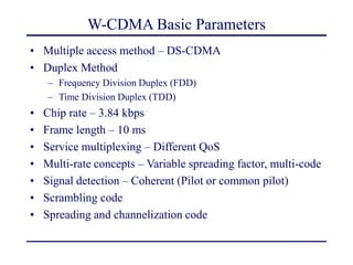 UMTS Channel Overview - Transport/logical | PPT