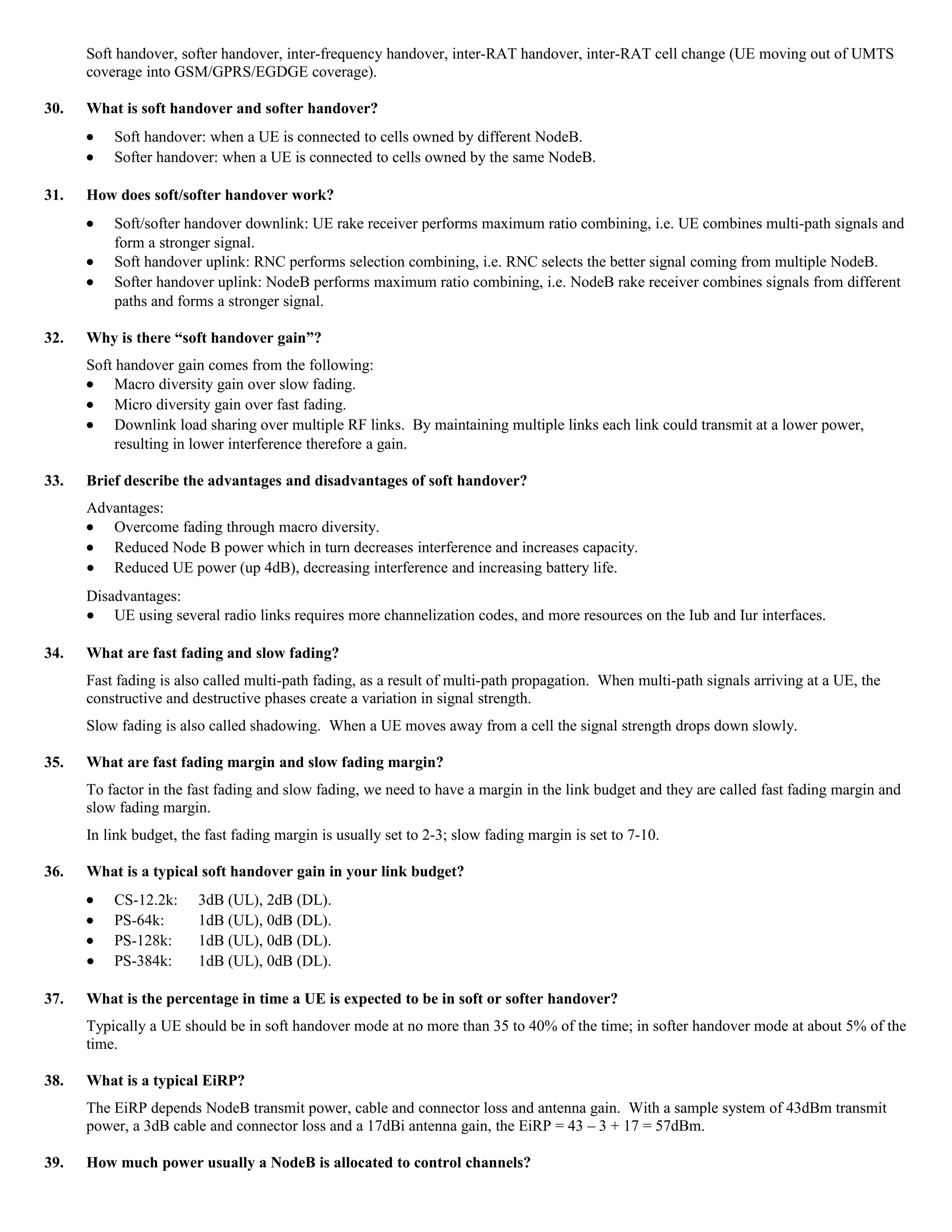 Umts interview questions and answers | DOC