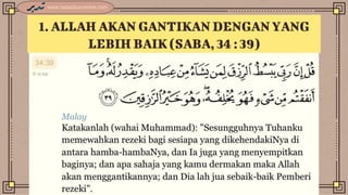 Fadhilat dan Kelebihan Infaq (UMT) | PDF