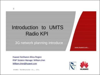 Umts optimaization with solution | PPT