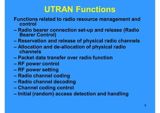 Umts r99 architecture | PDF