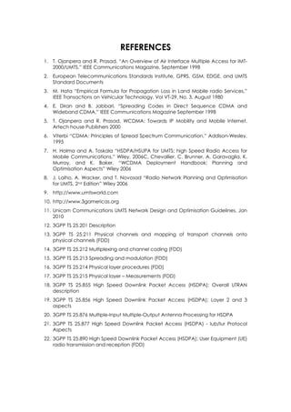 Umts Radio Interface System Planning And Optimization | PDF