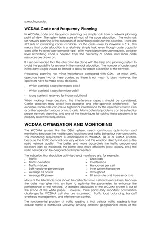 Umts Radio Interface System Planning And Optimization | PDF