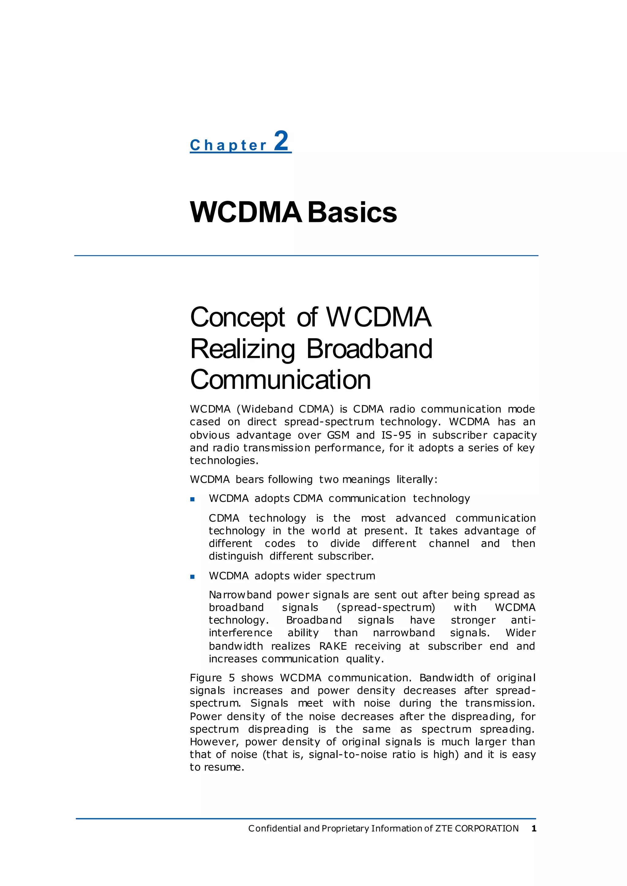 Umtsrns 101 wcdma basics | PDF