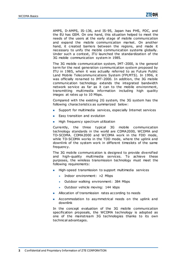 Umtsrns 101 wcdma basics | PDF