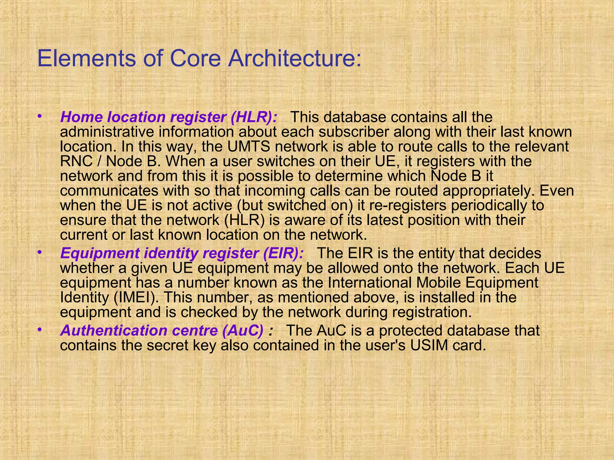 Umts system architecture | PPT