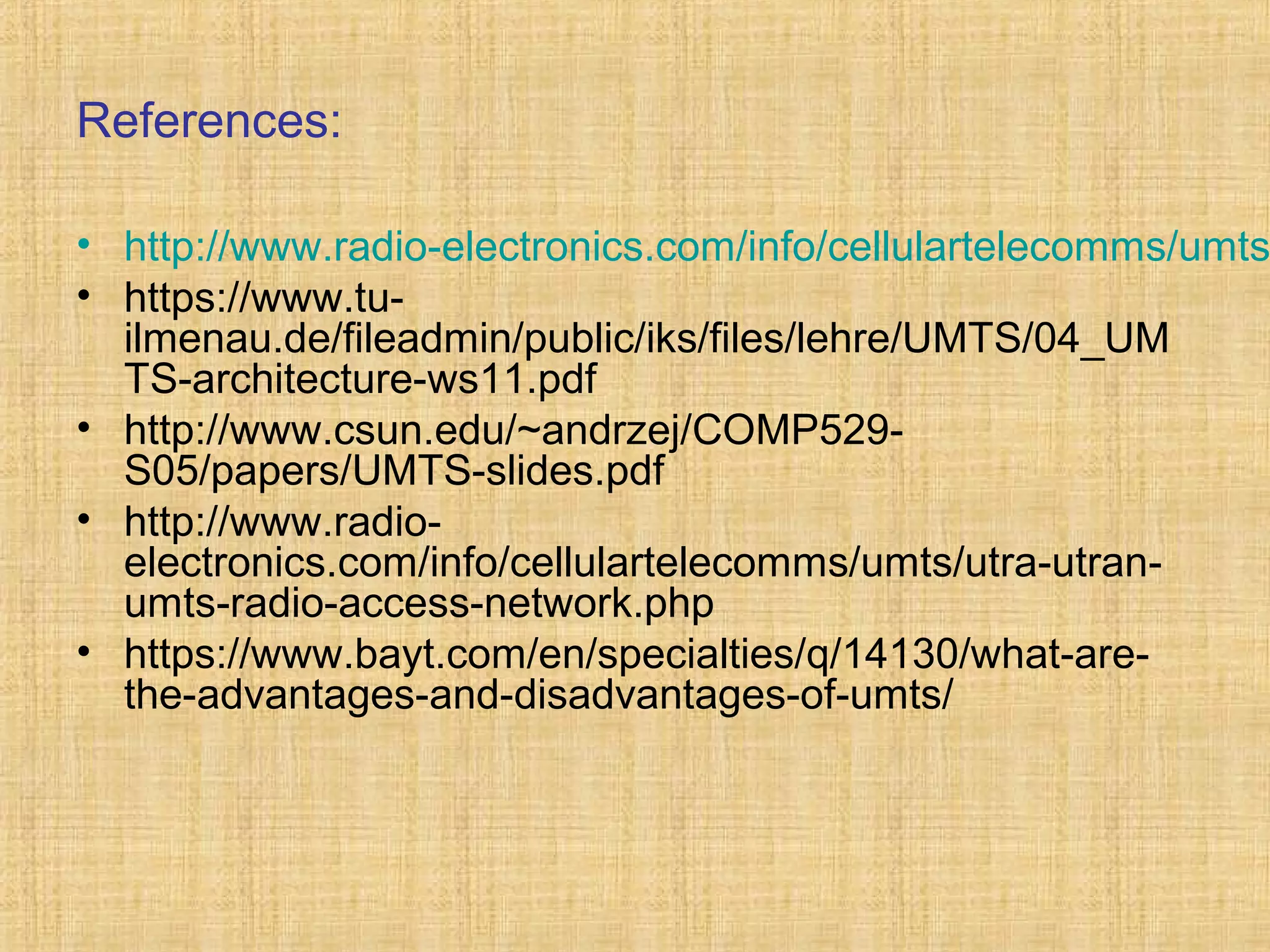 Umts system architecture | PPT