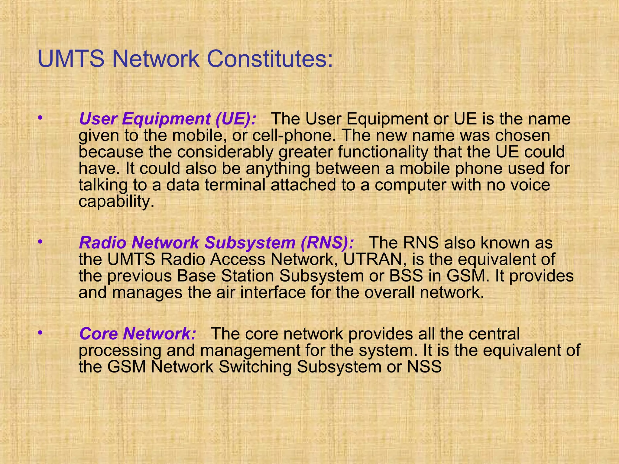 Umts system architecture | PPT