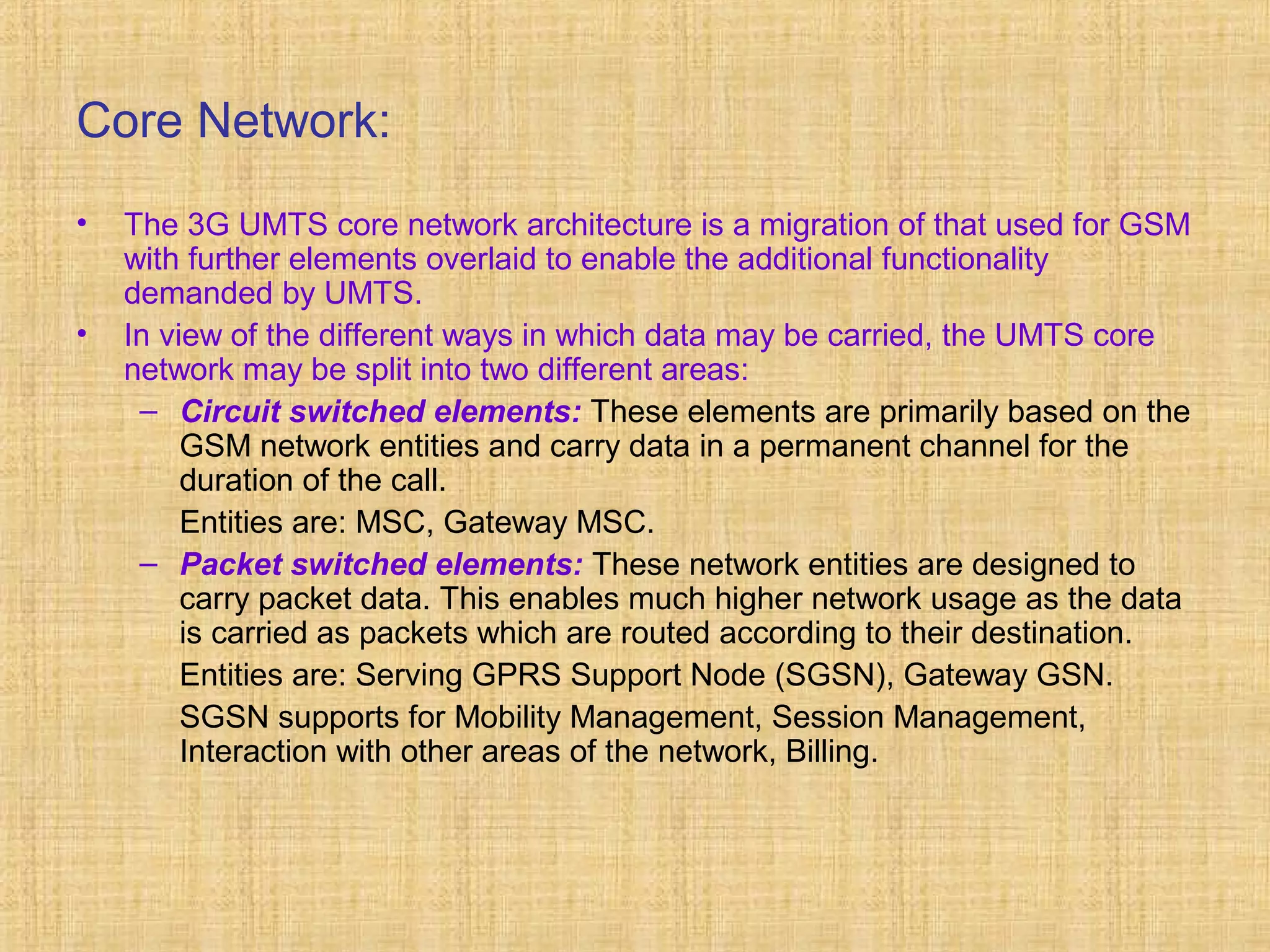 Umts system architecture | PPT