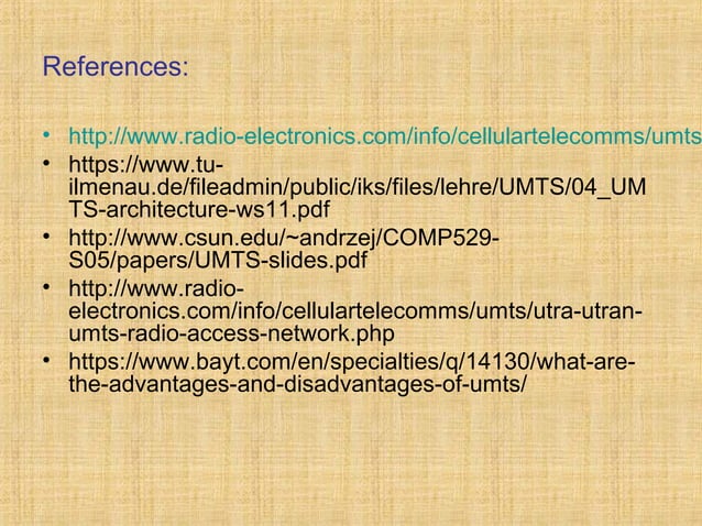 Umts system architecture | PPT