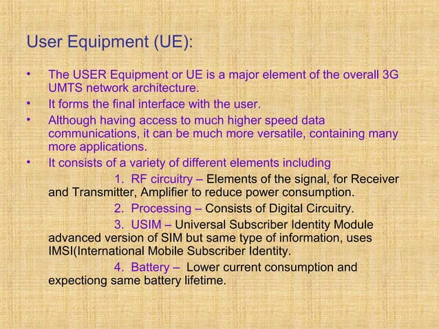 Umts system architecture | PPT