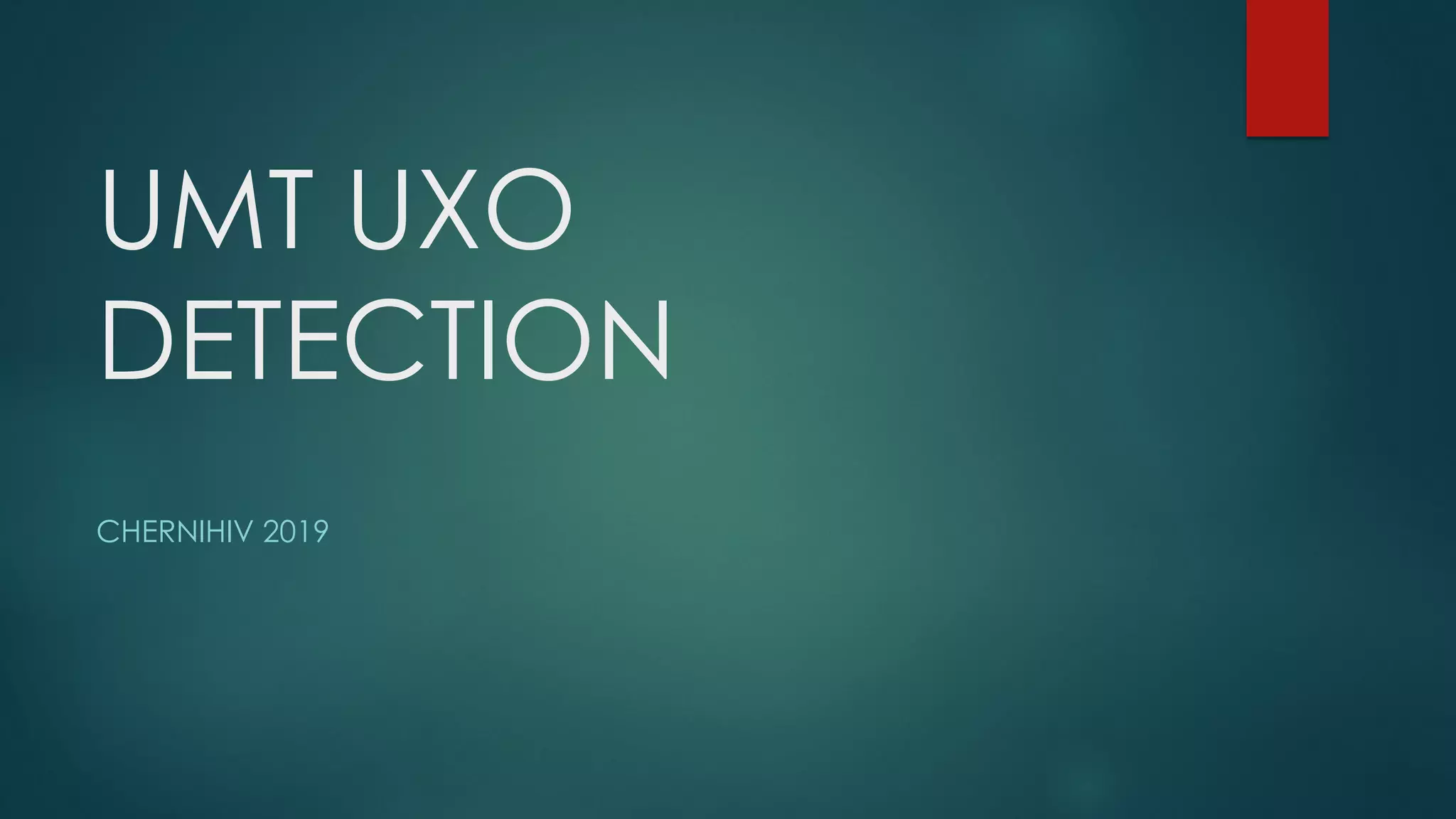 UAV-based aeromagnetic survey system | UXO detection report | PPT