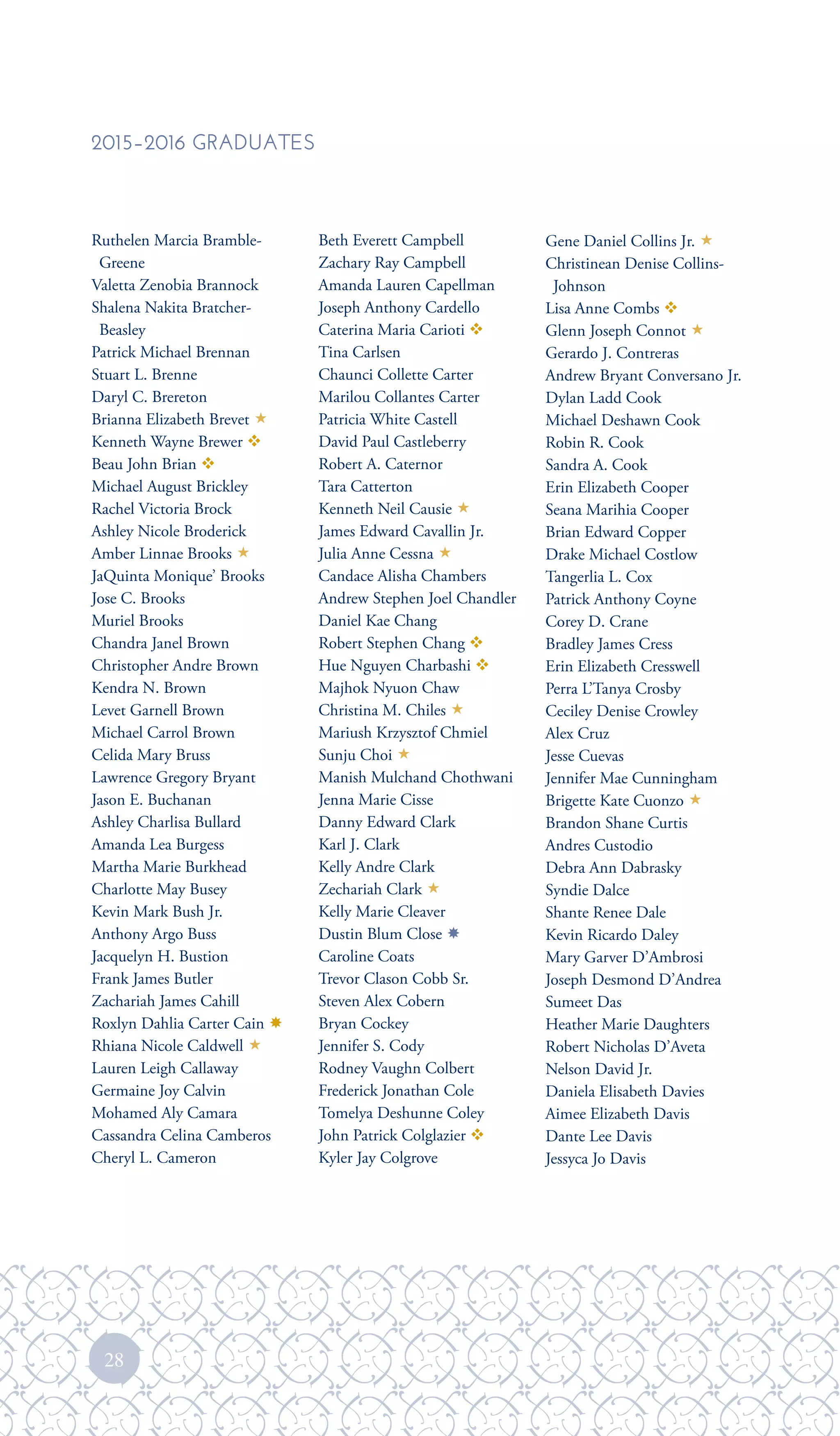 Ekundayo Olukemi UMUC 2016 Commencement Program | PDF