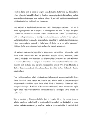 Umuhimu wa kujifunza nadharia za fonolojia | DOC