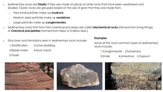 UN - 1 LA -103 GEOLOGY + SOILS Earth space origin and interior of the ...