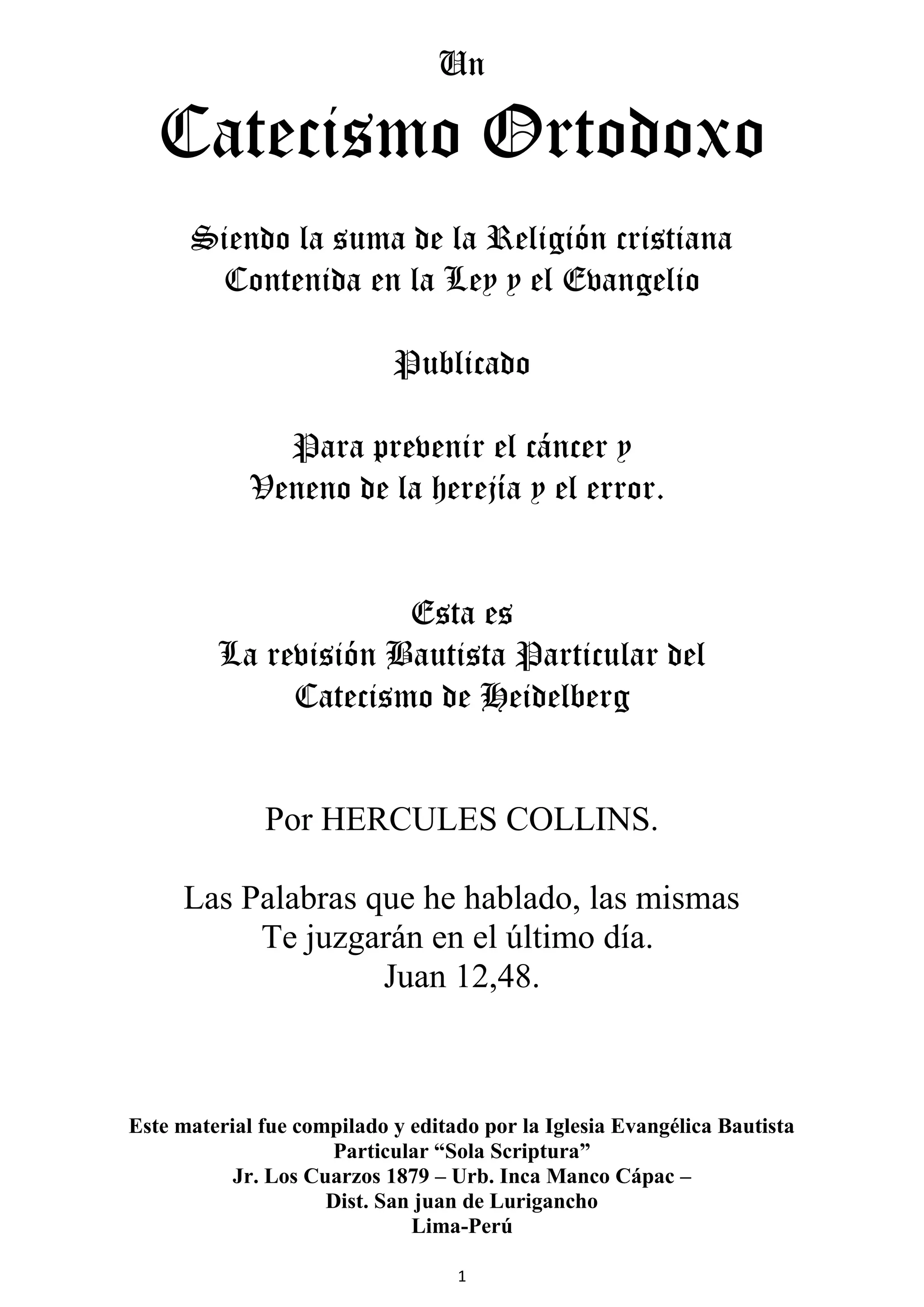 Un catecismo-ortodoxo-hercules-collins | PDF