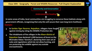 Class 10th forest and wildlife resources full chapter explaination.pdf