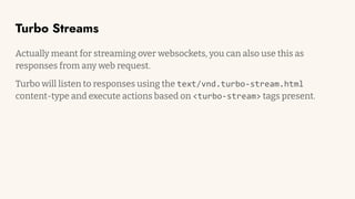 Un-Framework - Delivering Dynamic Experiences with HTML over the Wire | PDF