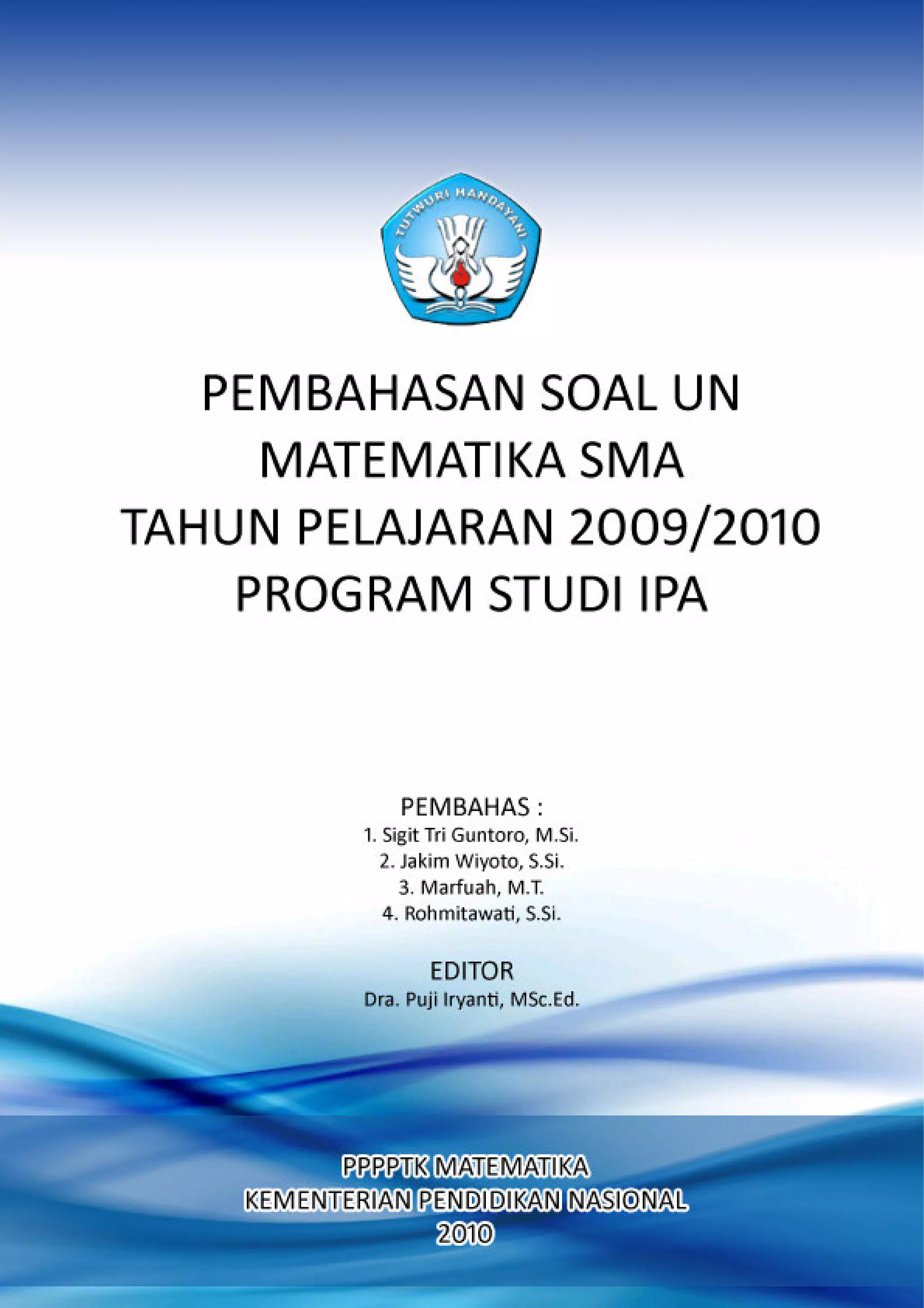 Un matematika-smu-ipa-2010-p4tkmatematika | PDF