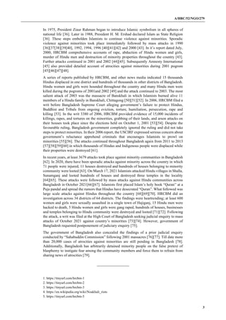 Ongoing, Recurring and Unacknowledged Genocidal Crime against Minorities in Bangladesh | PDF