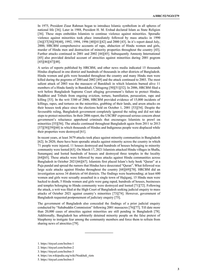 Ongoing, Recurring and Unacknowledged Genocidal Crime against ...