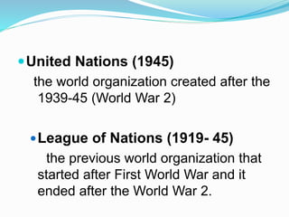 UN the united nations | PPTX