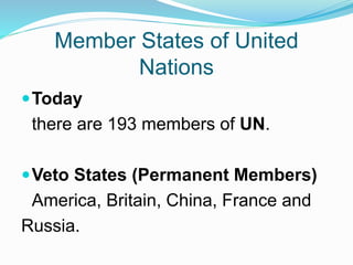 UN the united nations | PPTX