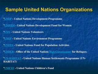 INTERNATIONAL ORGANISATIONS, AN INTRODUCTION | PPT