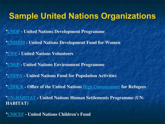 INTERNATIONAL ORGANISATIONS, AN INTRODUCTION | PPT