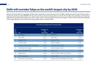 World Urbanisation Prospects 2018 by United Nations | PDF