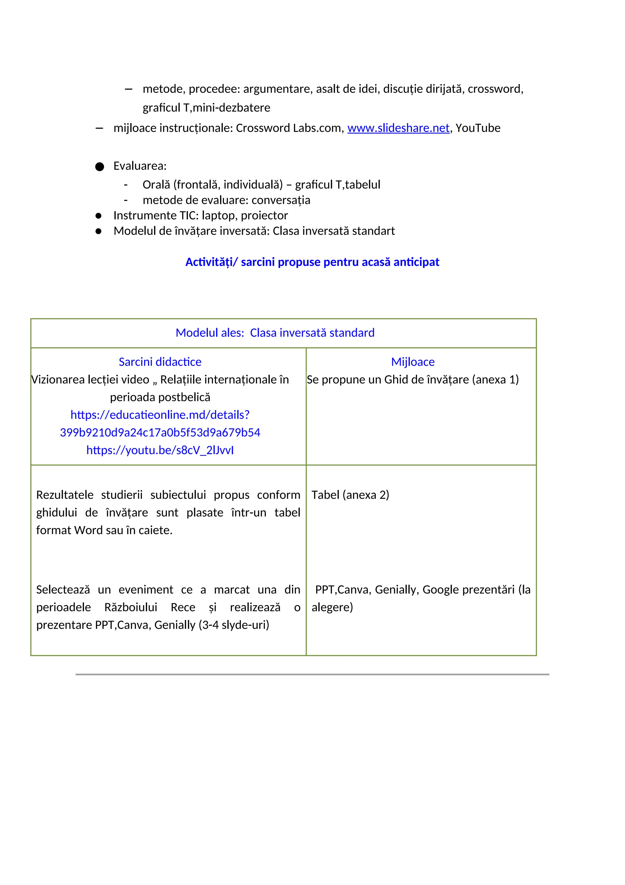 Proiect didactic, clasa incersată Chitul_Maria.docx | Free Download