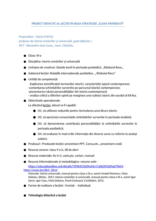 Proiect didactic, clasa incersată Chitul_Maria.docx