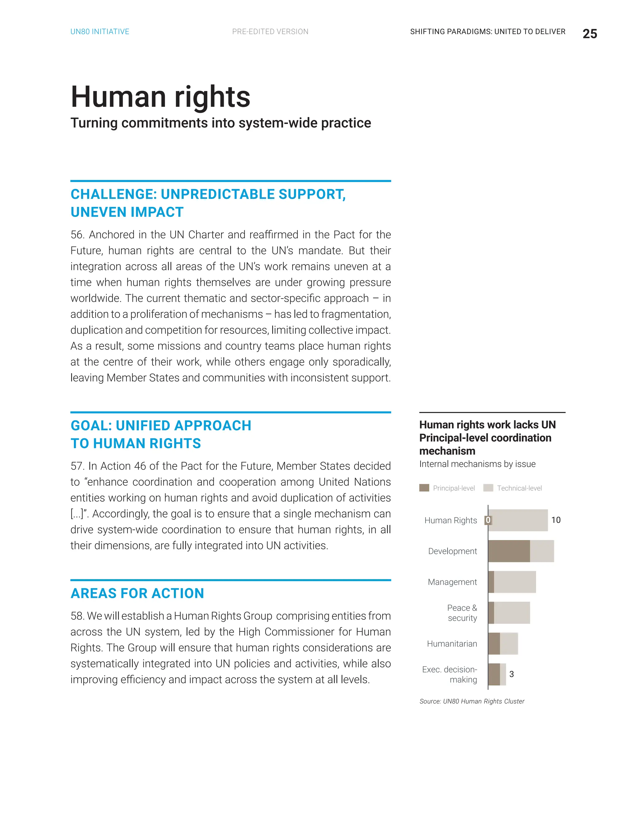 UN SG Report on Workstream 3: Shifting Paradigms: United to Deliver | PDF