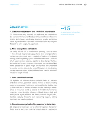 UN SG Report on Workstream 3: Shifting Paradigms: United to Deliver | PDF