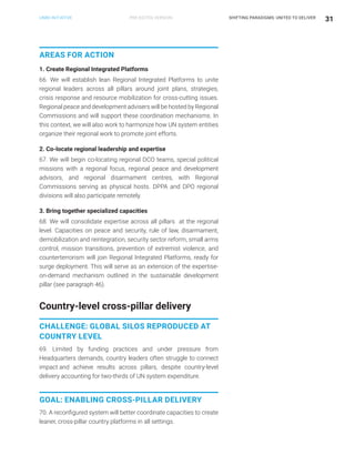 UN SG Report on Workstream 3: Shifting Paradigms: United to Deliver | PDF