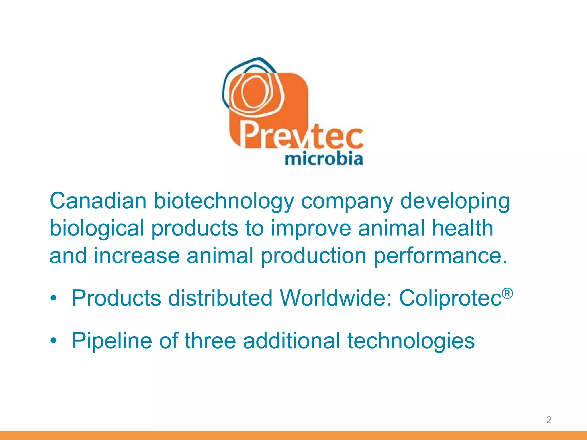 Michel Fortin, President & CEO, Prevtec Microbia | PPT