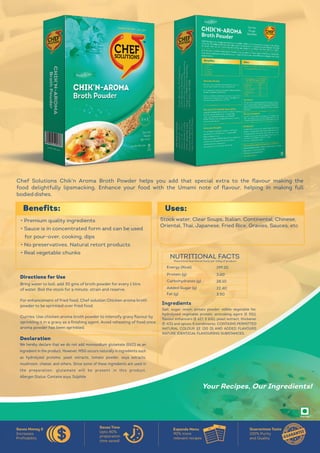 Chef solutions Product Catalog 2018 | PDF